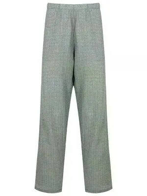 AMIR SLAMA Cropped Straight-leg Trousers - Green