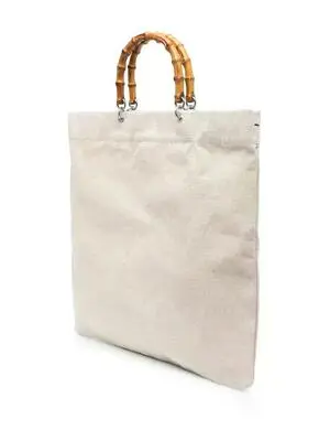JIL SANDER Bamboo-handle Tote Bag
