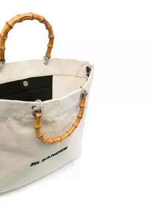 JIL SANDER Bamboo-handle Tote Bag