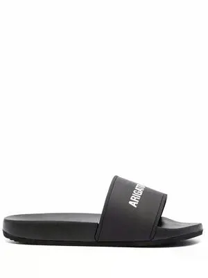 Axel Arigato Logo-print Slides - Black