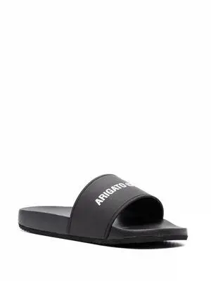 Axel Arigato Logo-print Slides - Black