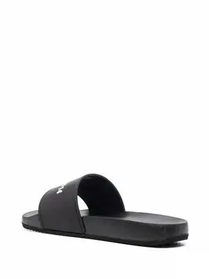 Axel Arigato Logo-print Slides - Black