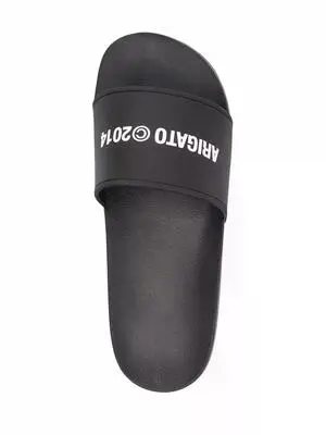 Axel Arigato Logo-print Slides - Black