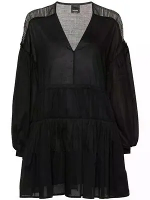 Pinko Fringed Flared Mini Dress
