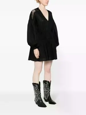 Pinko Fringed Flared Mini Dress