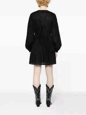Pinko Fringed Flared Mini Dress