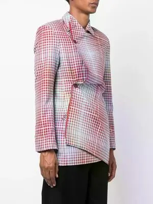 CHARLES JEFFREY Checked Single-breasted Jacket