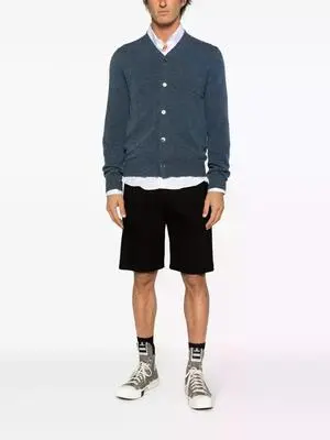 Play Comme Des Garcon V-neck Buttoned Cardigan