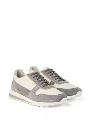Brunello Cucinelli Panelled Sneakers - Grey
