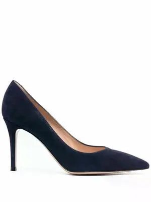 GIANVITO ROSSI 85mm Suede Pumps - Blue