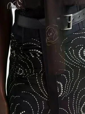 Prada Abstract-print Midi Pencil Skirt
