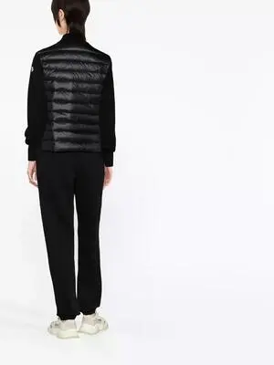 Moncler Quilted-panel Knit Cardigan