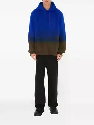 Burberry Two-tone Logo-knit Hoodie