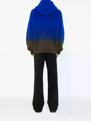 Burberry Two-tone Logo-knit Hoodie