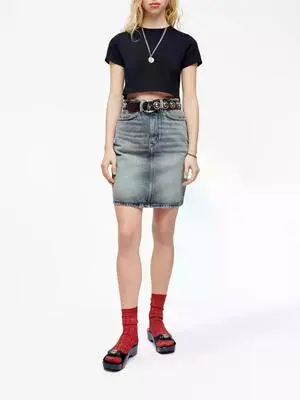 RE/DONE Short-sleeve Cropped T-shirt