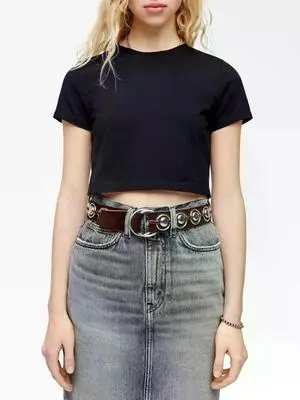 RE/DONE Short-sleeve Cropped T-shirt