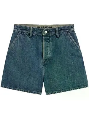 JIL SANDER High-rise Denim Shorts - Blue