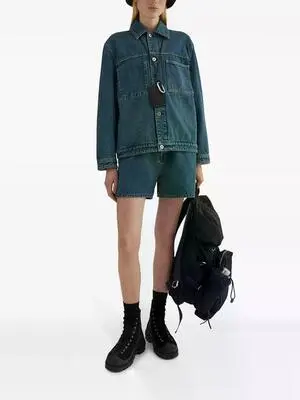 JIL SANDER High-rise Denim Shorts - Blue