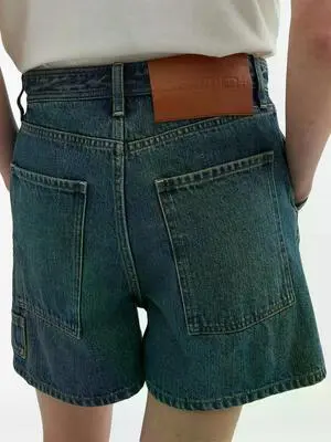 JIL SANDER High-rise Denim Shorts - Blue