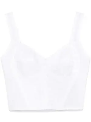 Dolce & Gabbana Floral-lace Top - White