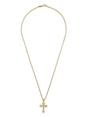 Emanuele Bicocchi Fleury Cross-pendant Necklace - Gold