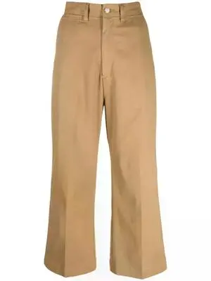 Polo Ralph Lauren High-waisted Wide Leg Cropped Trousers