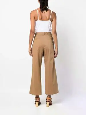 Polo Ralph Lauren High-waisted Wide Leg Cropped Trousers