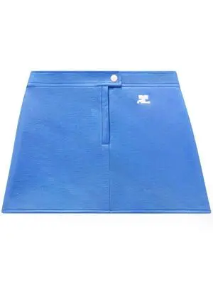 COURREGES A-line Mini Skirt - Blue
