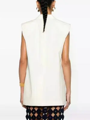 Fabiana Filippi Single-breasted Waistcoat In Virgin Wool Blend