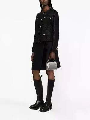 Versace Medusa Head Single-breasted Tweed Jacket