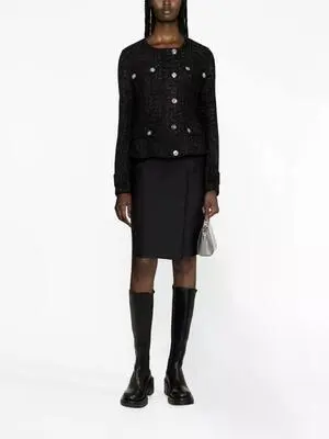 Versace Medusa Head Single-breasted Tweed Jacket