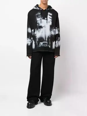 Balmain Graphic Print Hoodie