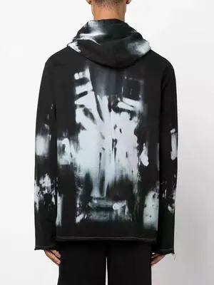 Balmain Graphic Print Hoodie