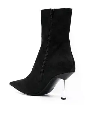 MISBHV Monogram Pointed-toe Boots - Black