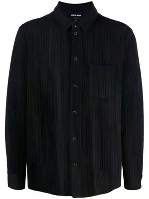 Giorgio Armani Quilted Press-stud Shirt