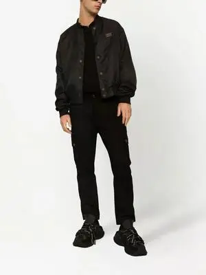 Dolce & Gabbana Logo-plaque Bomber Jacket