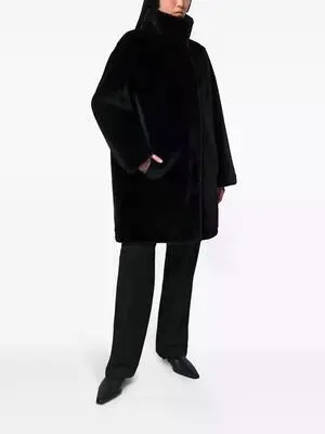 Apparis High-neck Faux Fur Coat