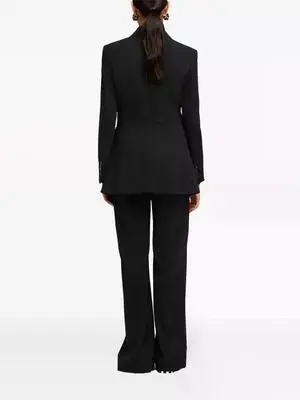 AMI Paris Draped Virgin Wool Double-breasted Blazer