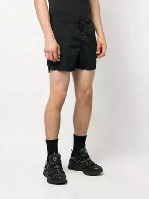 Stone Island Compass-motif Swim Shorts - Black