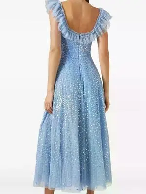 NEEDLE & THREAD Scatter Dot Midi Dress