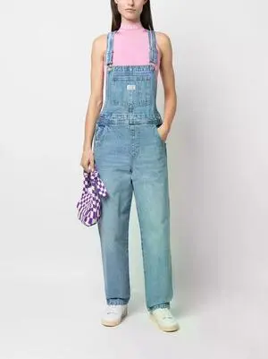 LEVI'S Logo-patch Denim Dungarees
