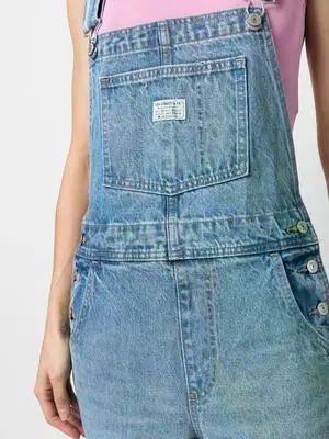 LEVI'S Logo-patch Denim Dungarees