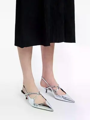 Proenza Schouler 40mm Slash Pumps - Grey