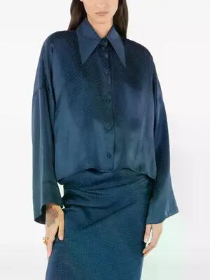 Roberto Cavalli Snakeskin-print Shirt