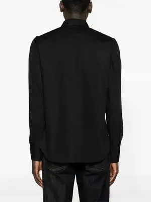 Versace Logo-embroidered Cotton Shirt