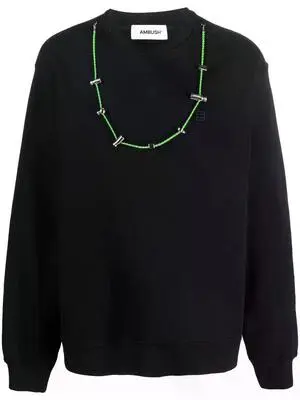 AMBUSH Stoppers Crew Neck Sweatshirt - Black
