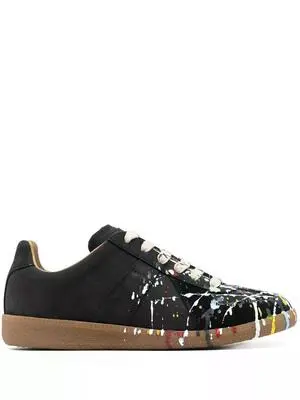 MAISON MARGIELA Paint Replica Low-top Sneakers - Black