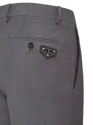 Philipp Plein Straight-leg Wool-blend Trousers