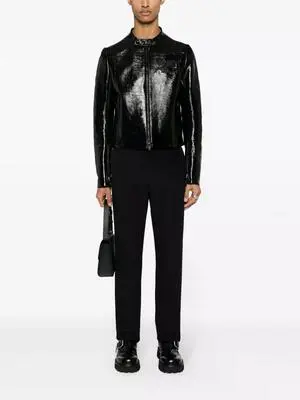 COURREGES Logo-appliqué High-shine Jacket