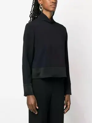 Emporio Armani High-neck Long-sleeve Top